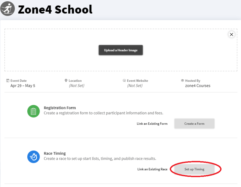 Intro to Zone4 Timing → Creating a Race File - Zone4 Help